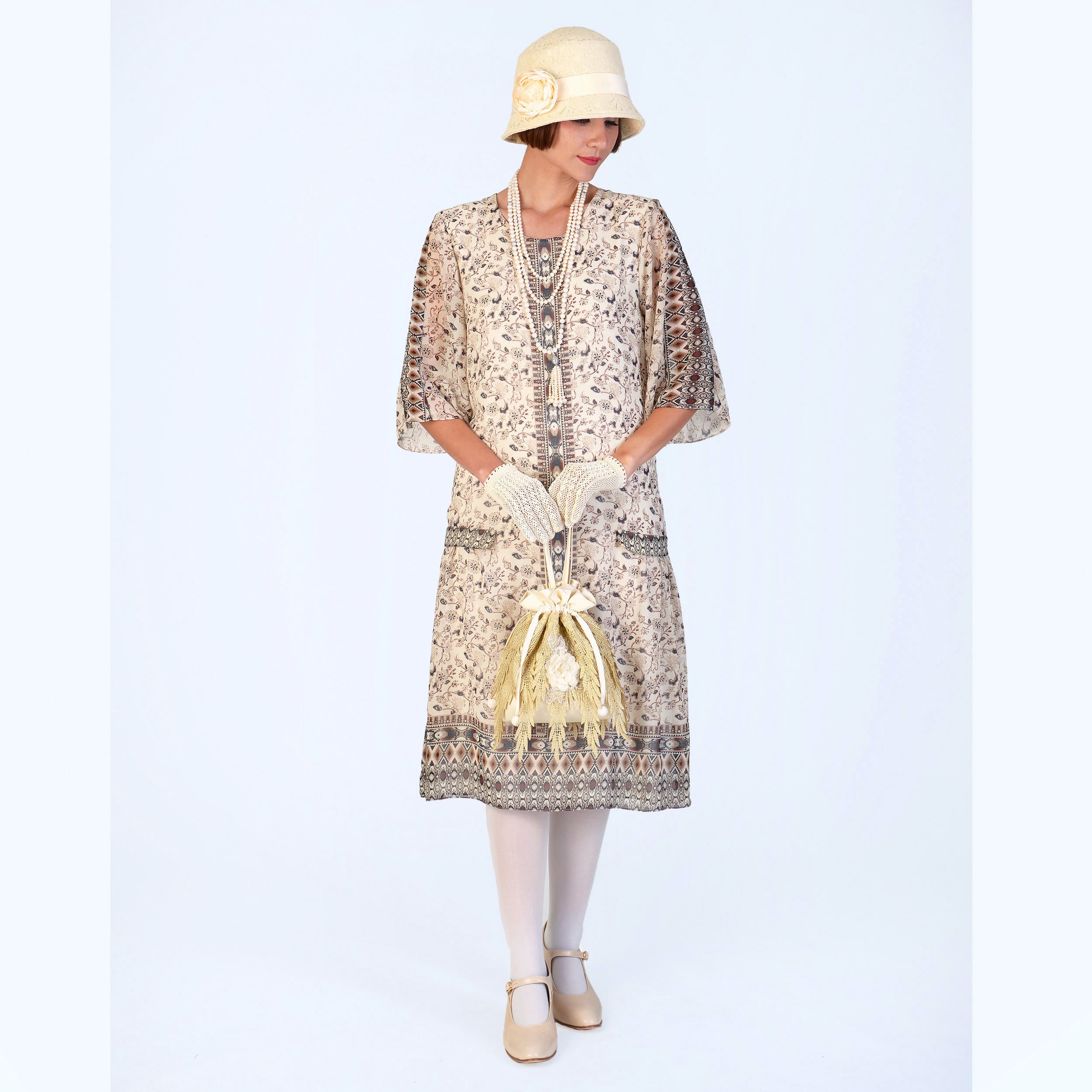 1920s Dresses of Polyester Chiffon fabric – LaVieDelight