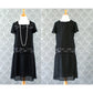 Black flapper dress with chiffon and lace with flutter sleeves ...